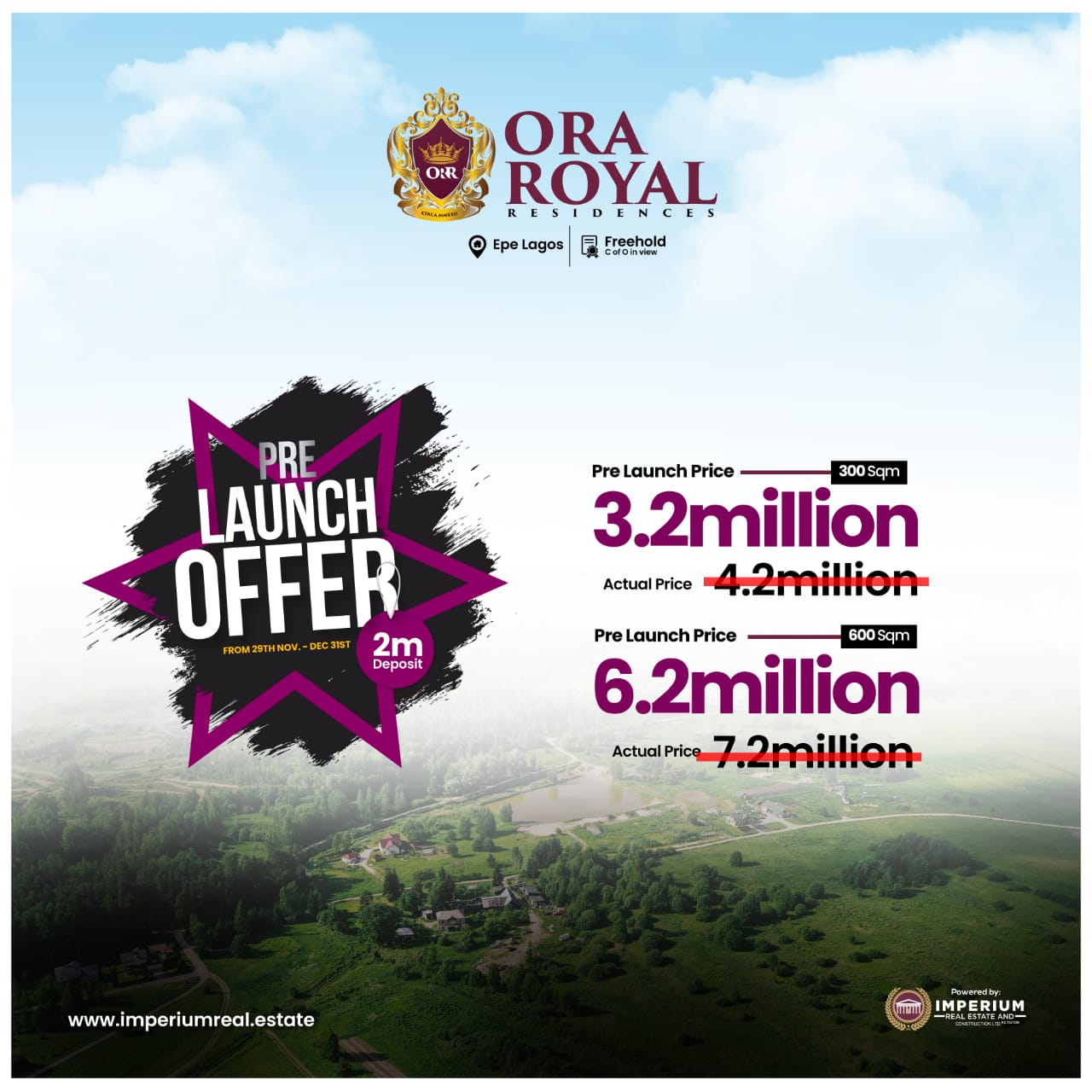 Ora Royal Residences - Imperium Real Estate & Construction Company